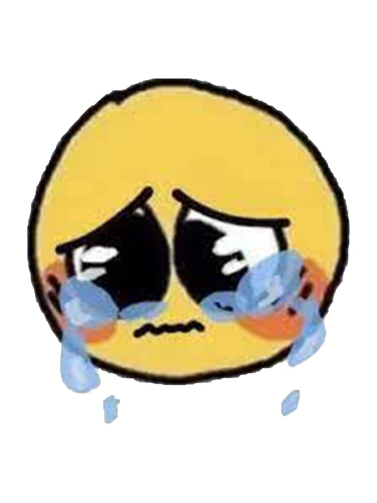 "Cursed Cry Emoji" Poster for Sale by pascaraul | Redbubble