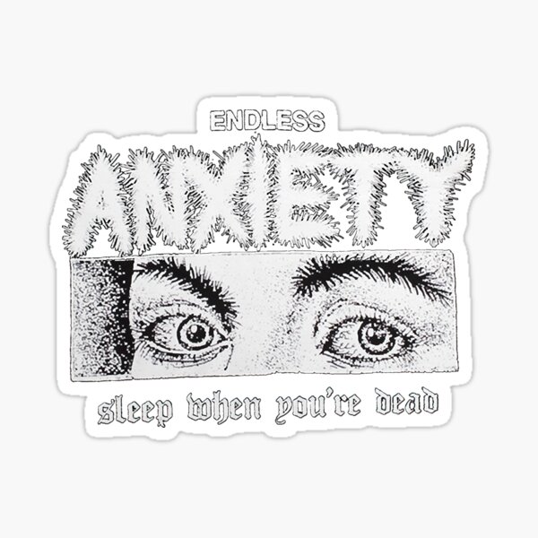 "Viagra boys endless anxiety" Sticker for Sale by ERIKGOULD | Redbubble