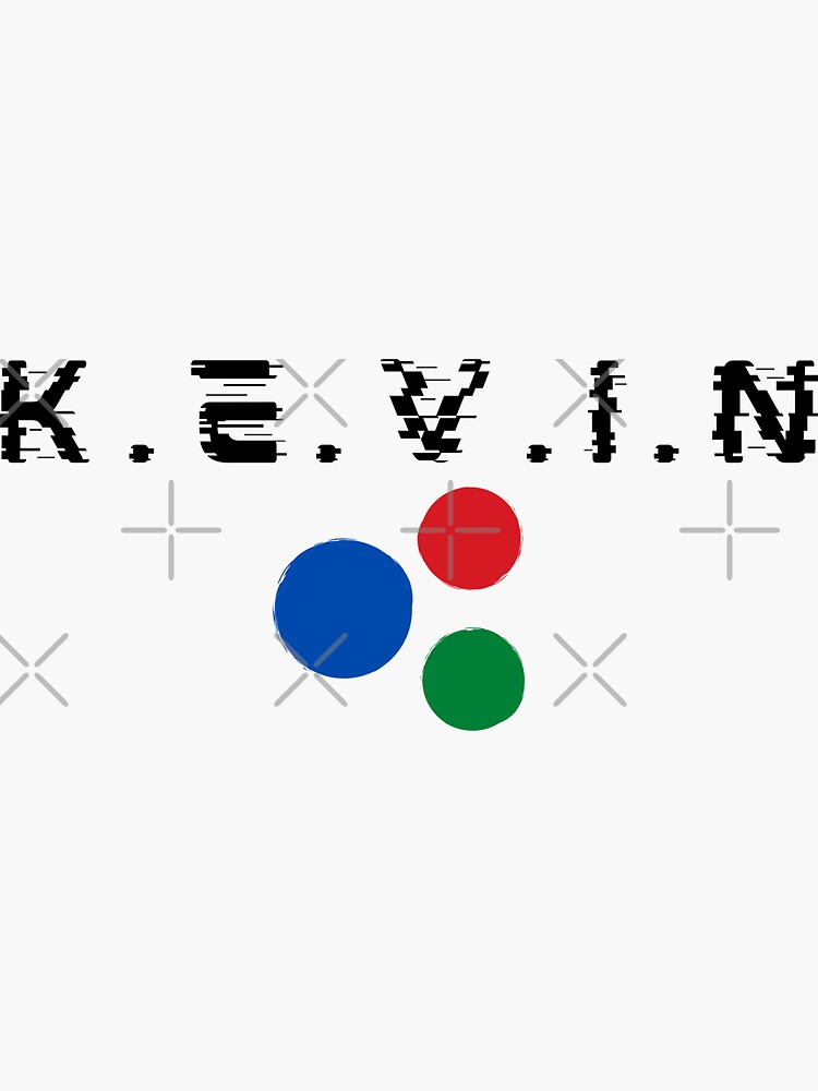 "KEVIN" Sticker for Sale by DesireAlley | Redbubble