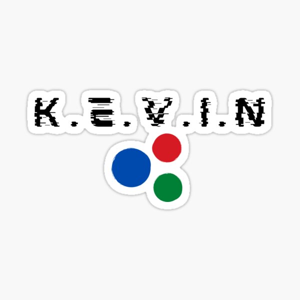 "KEVIN" Sticker for Sale by DesireAlley | Redbubble