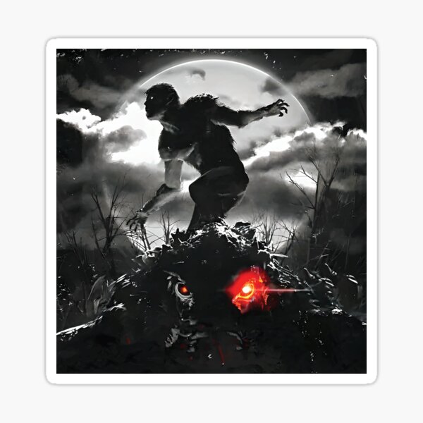 "WEREWOLF by Night -Full Moon Edition " Sticker for Sale by ...