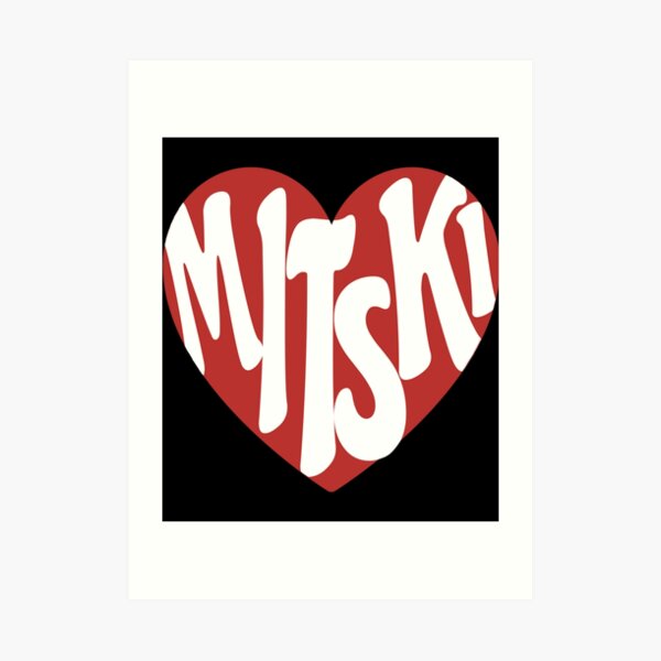"Mitski Heart Logo Sticker" Art Print for Sale by raybonsavenp | Redbubble