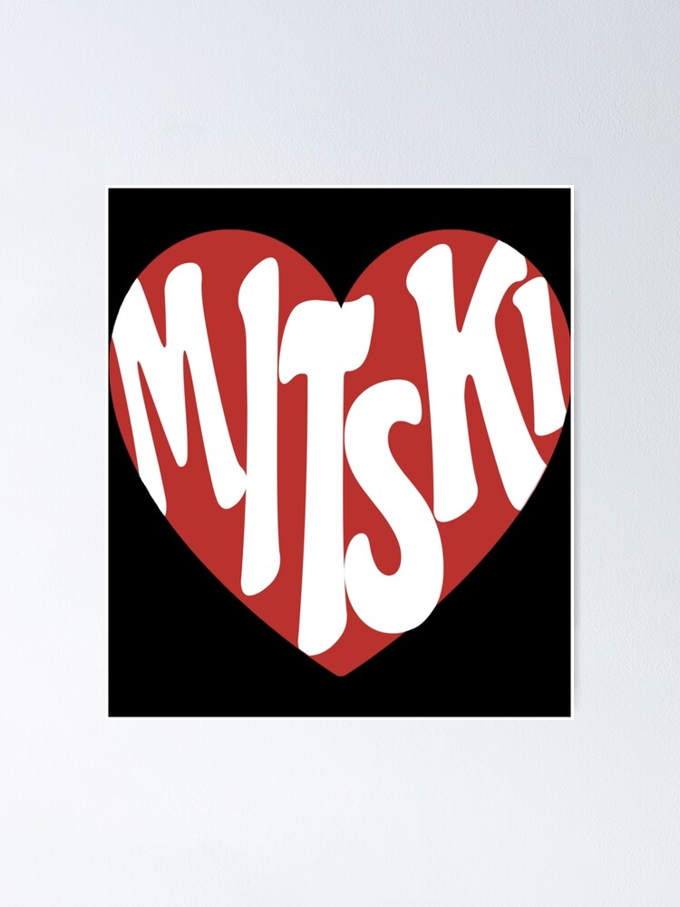 "Mitski Heart Logo Sticker" Poster for Sale by raybonsavenp | Redbubble
