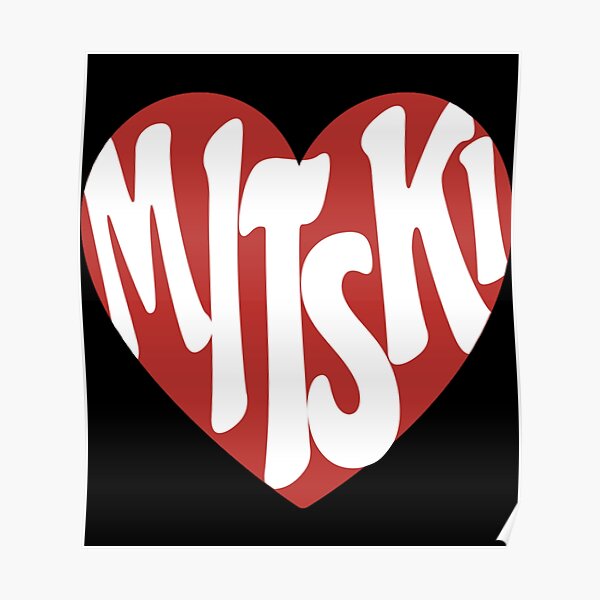 "Mitski Heart Logo Sticker" Poster for Sale by raybonsavenp | Redbubble
