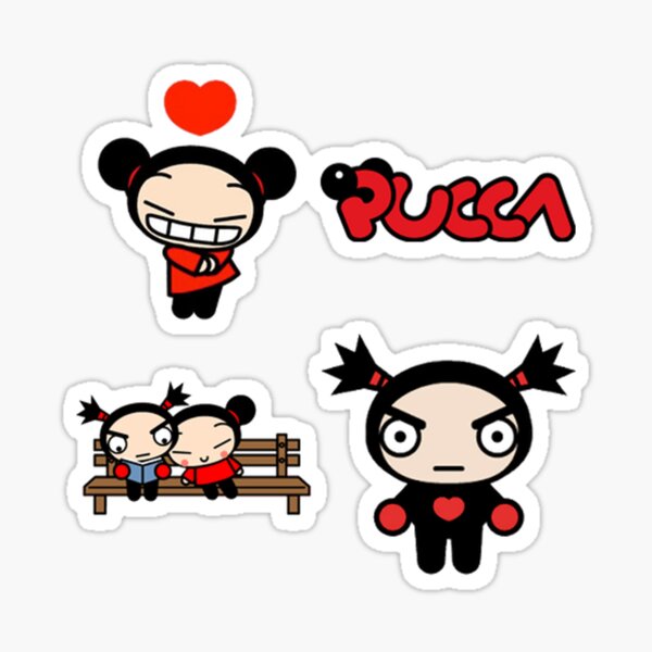 "Pucca Pack" Sticker for Sale by MarcelaNobrega | Redbubble