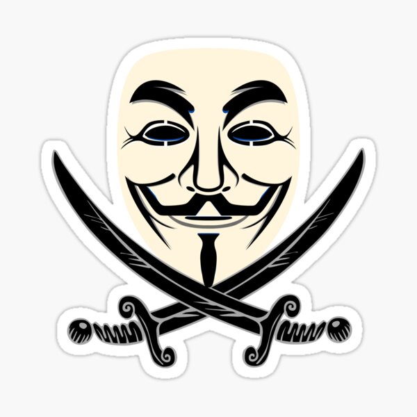 "The Fawkes " Sticker for Sale by Magikz | Redbubble