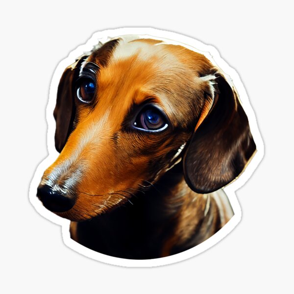 "The Adorable Dachshund" Sticker for Sale by AEIBdesign | Redbubble