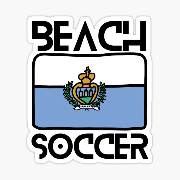 "Beach Soccer San Marino" Sticker for Sale by NeonReef | Redbubble