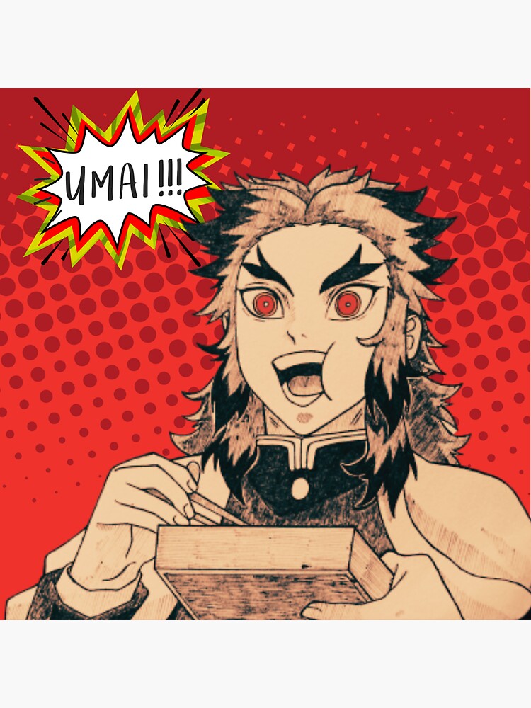 "Flame Pillar Umai" Sticker for Sale by ArtLimitless | Redbubble