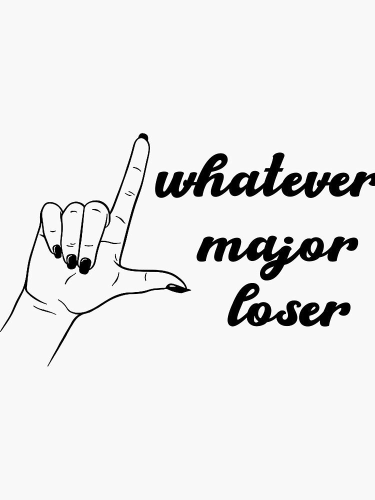 "Whatever Major Loser, Rock Camp, Camp Star, Summer Music Camp" Sticker ...