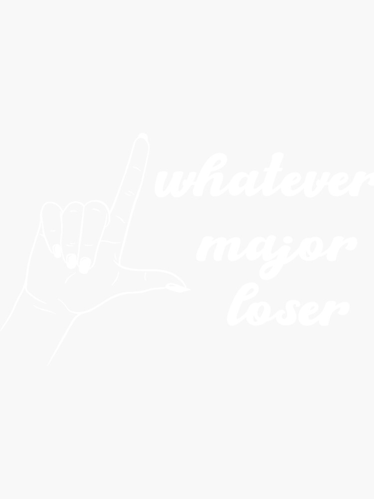"Whatever Major Loser, Rock Camp, Camp Star, Summer Music Camp" Sticker ...