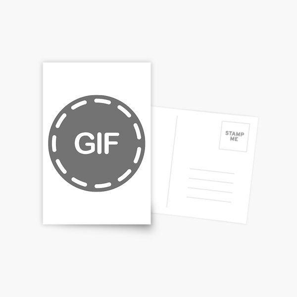 "GIF Icon" Postcard for Sale by NVDesigns | Redbubble