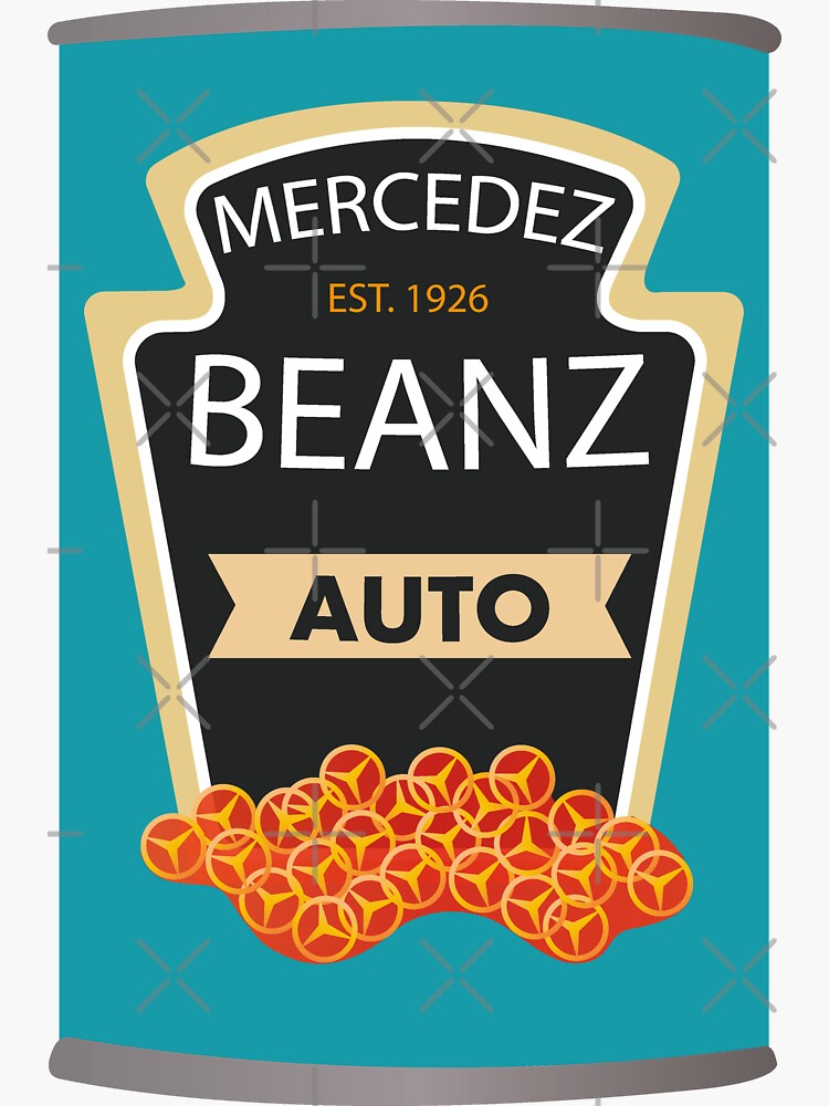 "MERC' BEANZ" Sticker for Sale by cloutful | Redbubble