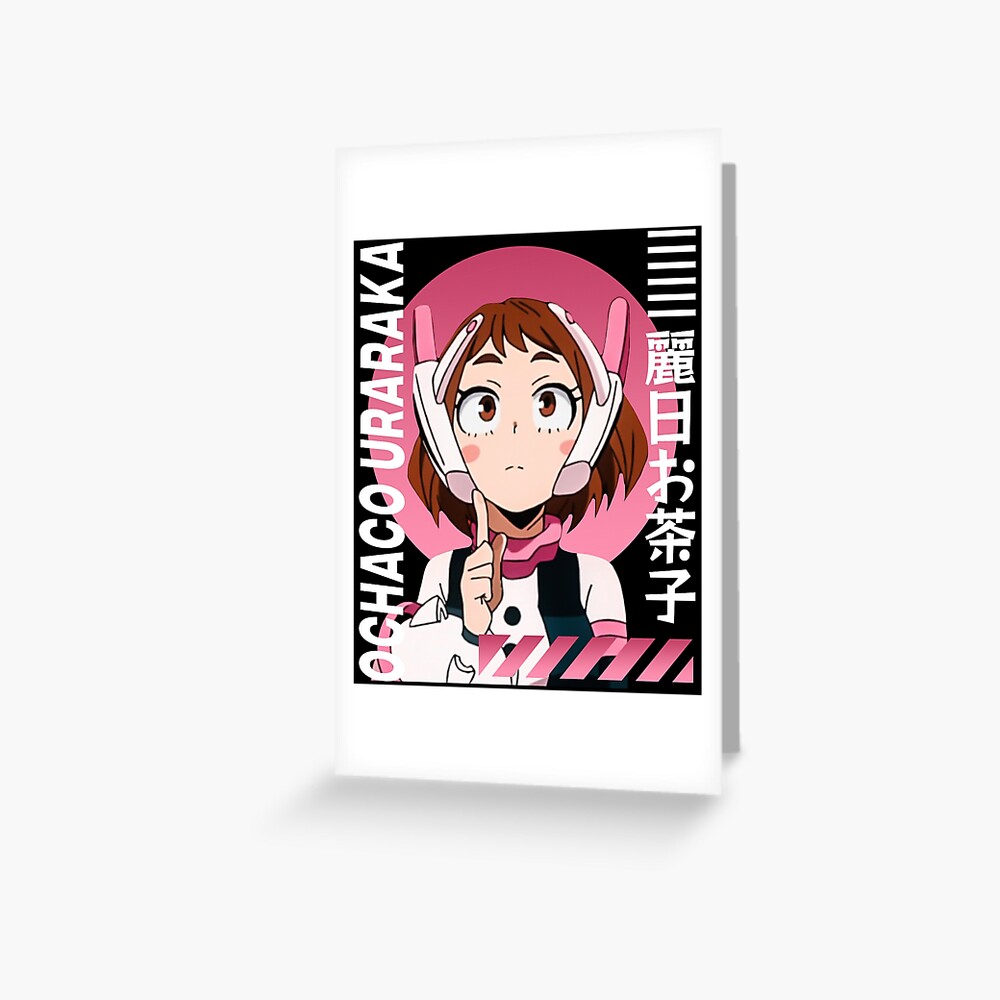 "Ochaco Uraraka MHA, Uravity BNHA" Greeting Card for Sale by Saghanime ...