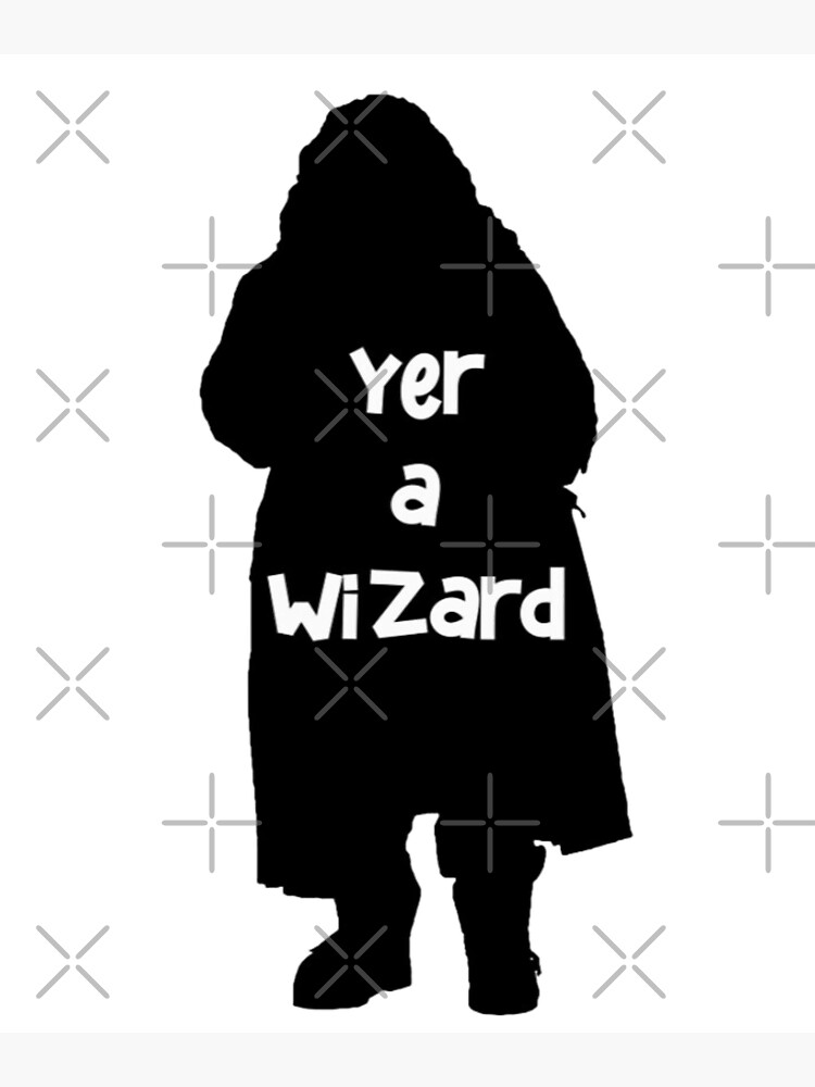 Yer A Wizard Harry Silhouette Poster For Sale By Silhouettesshop Redbubble