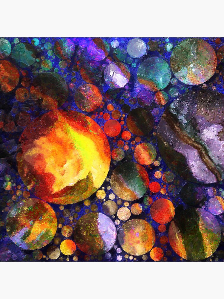 "Gathering Of The Planets" Sticker by SusanEileenEvan | Redbubble