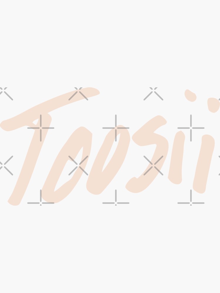 "Toosii Merch Toosii Logo" Sticker for Sale by RedhirZo | Redbubble