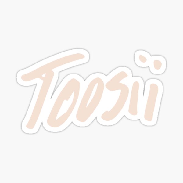 "Toosii Merch Toosii Logo" Sticker for Sale by RedhirZo | Redbubble