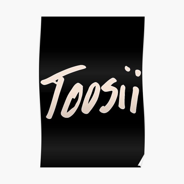 "Toosii Merch Toosii Logo" Poster for Sale by RedhirZo | Redbubble