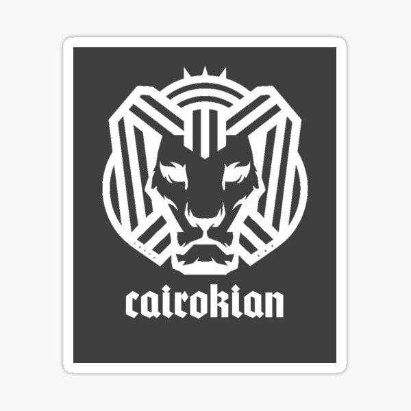 "cairokee with the scary lion face of halloween" Sticker for Sale by mu ...