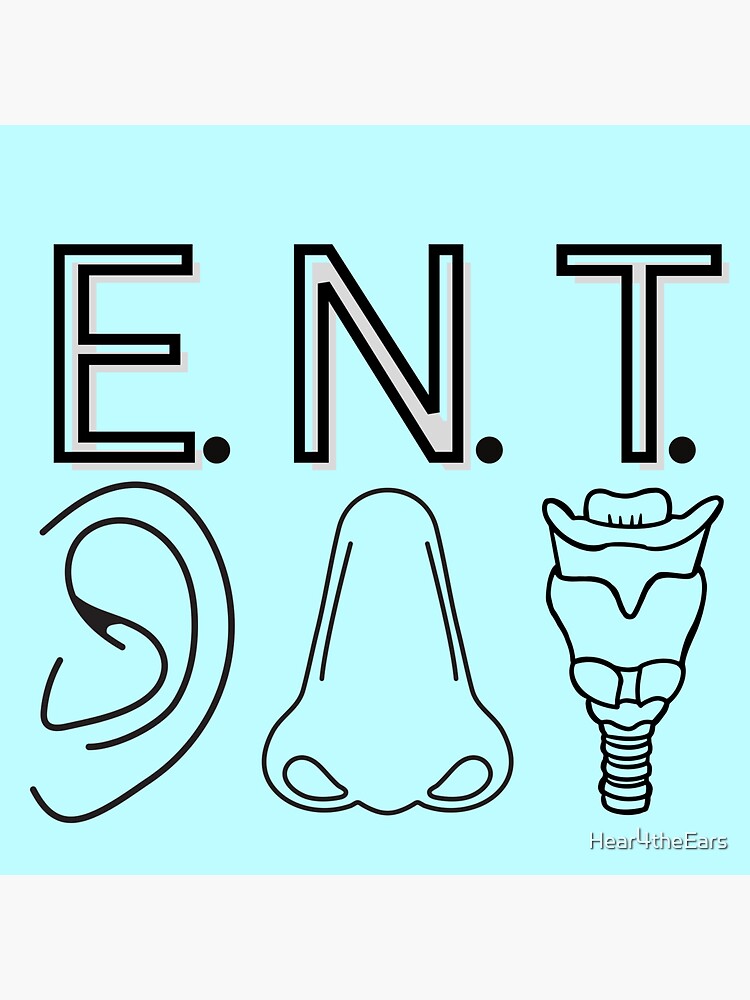 "ENT Ear Nose Throat " Sticker for Sale by Hear4theEars | Redbubble