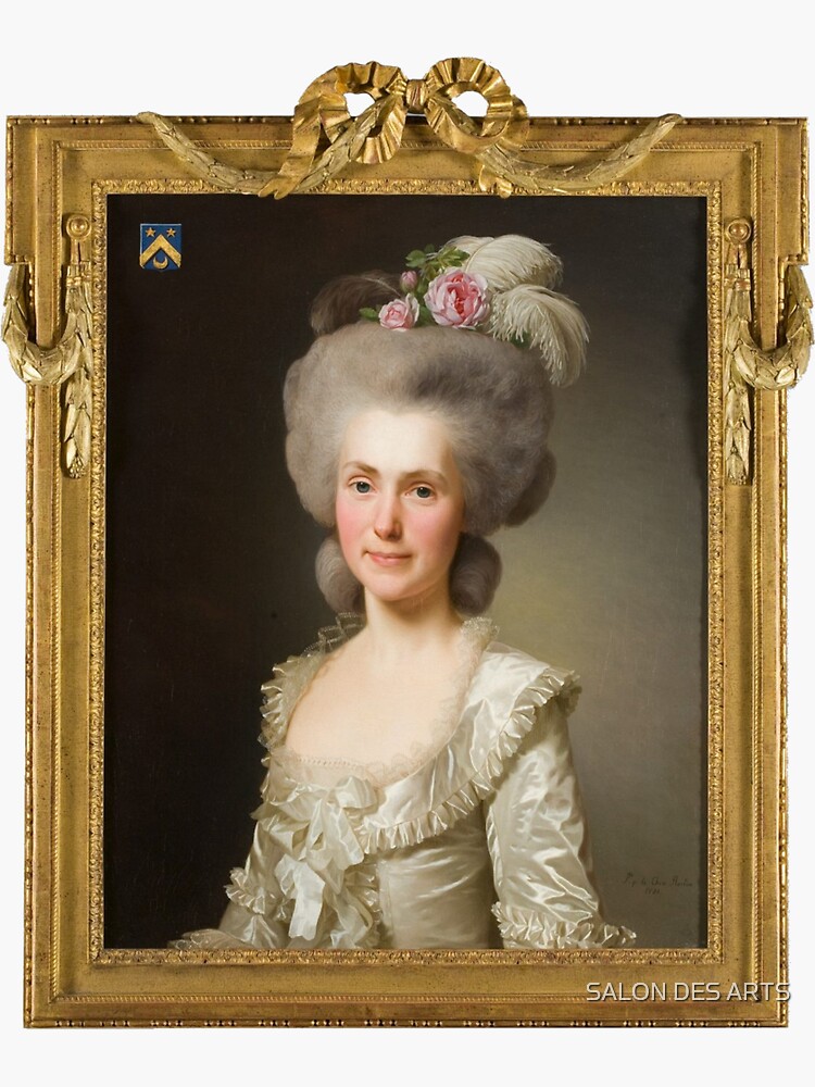 "Marie Jeanne Puissant (1781) - Alexander Roslin" Sticker for Sale by ...