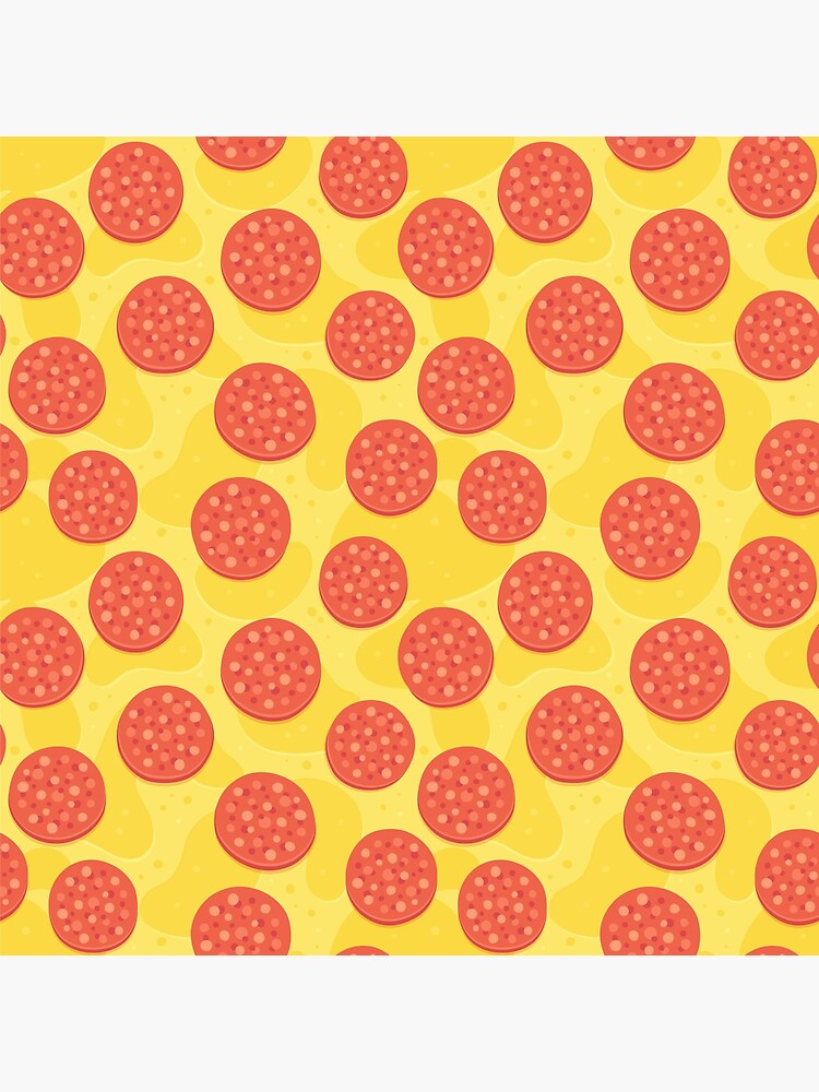 "Pepperoni pizza pattern" Poster by irmirx | Redbubble