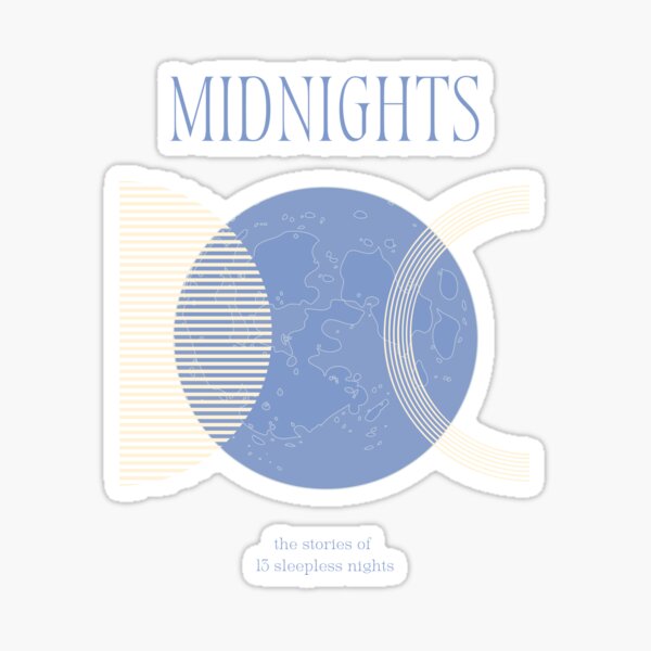 "MIDNIGHTS" Sticker for Sale by cottagecorococo | Redbubble