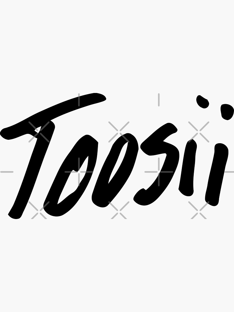 "Toosii Merch Toosii Logo" Sticker for Sale by RedhirZo | Redbubble
