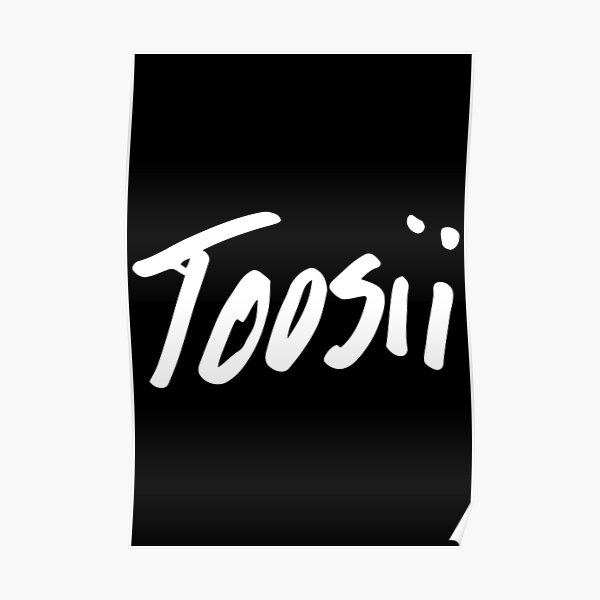 "Toosii Merch Toosii Logo" Poster for Sale by RedhirZo | Redbubble