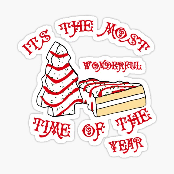 "Little Debbie Christmas " Sticker for Sale by EnviousObjects2 | Redbubble