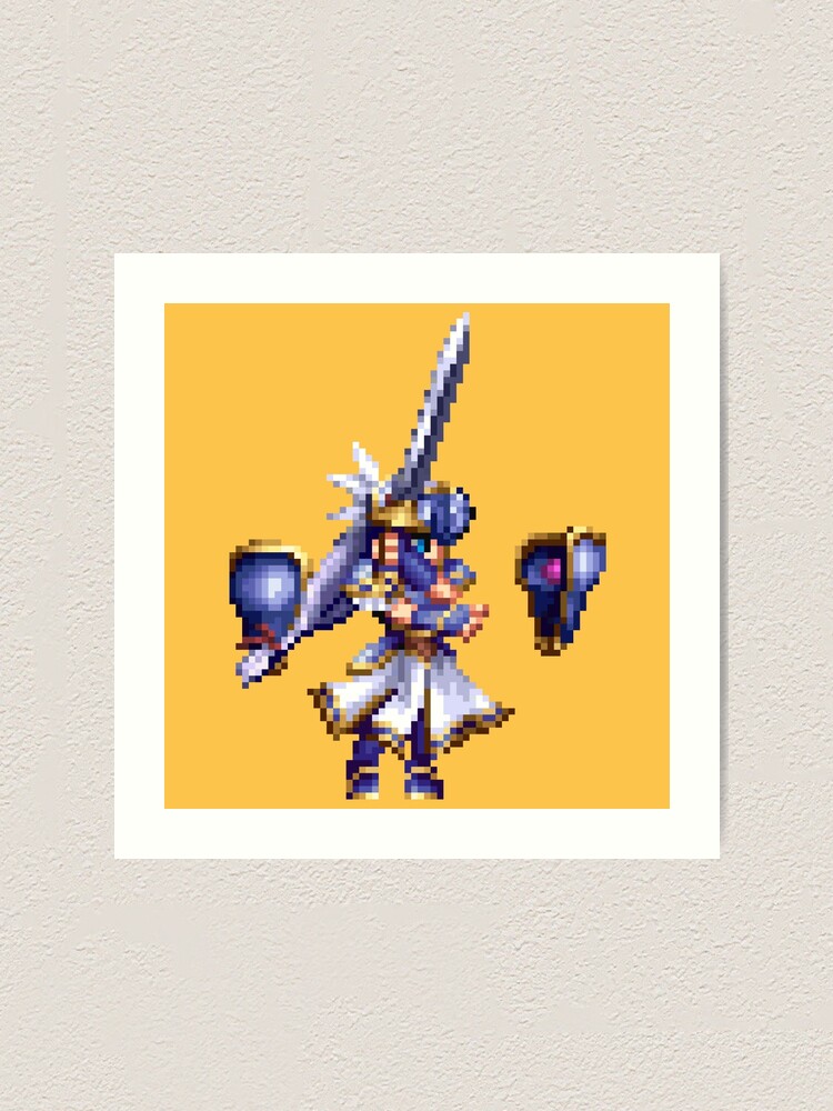 "Lenneth Win Before Valkyrie Profile Pixel Art" Art Print for Sale by ...