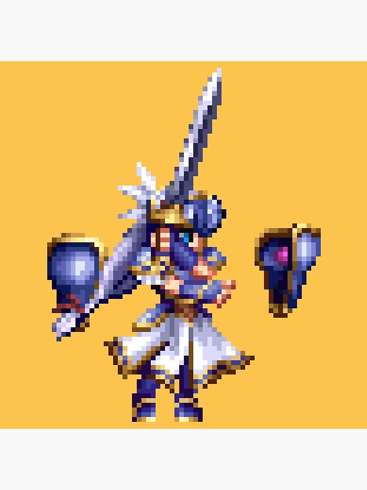 "Lenneth Win Before Valkyrie Profile Pixel Art" Art Print for Sale by ...