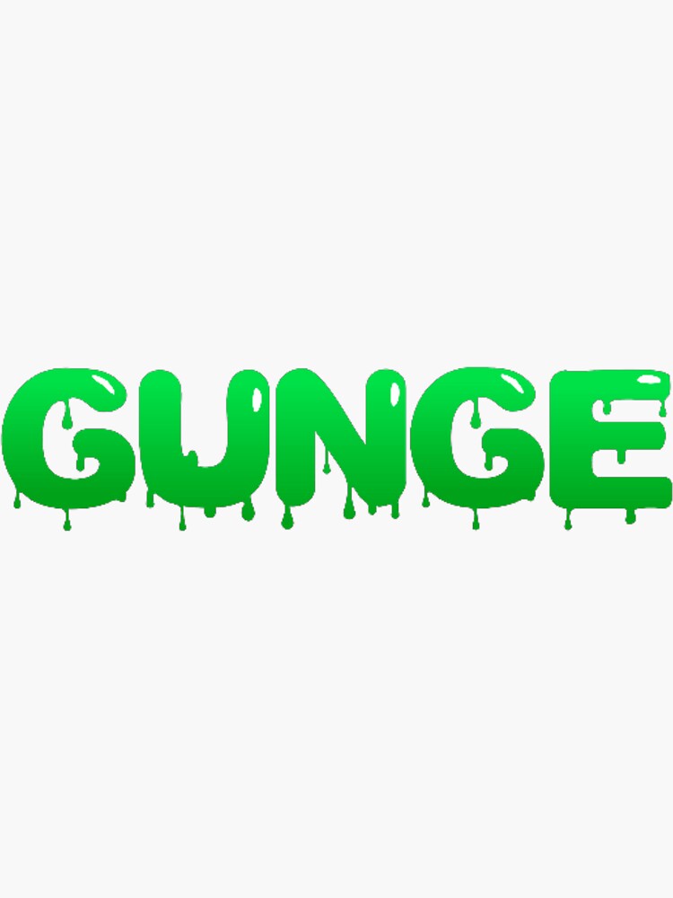 "Gunge" Sticker for Sale by CandyCustard | Redbubble