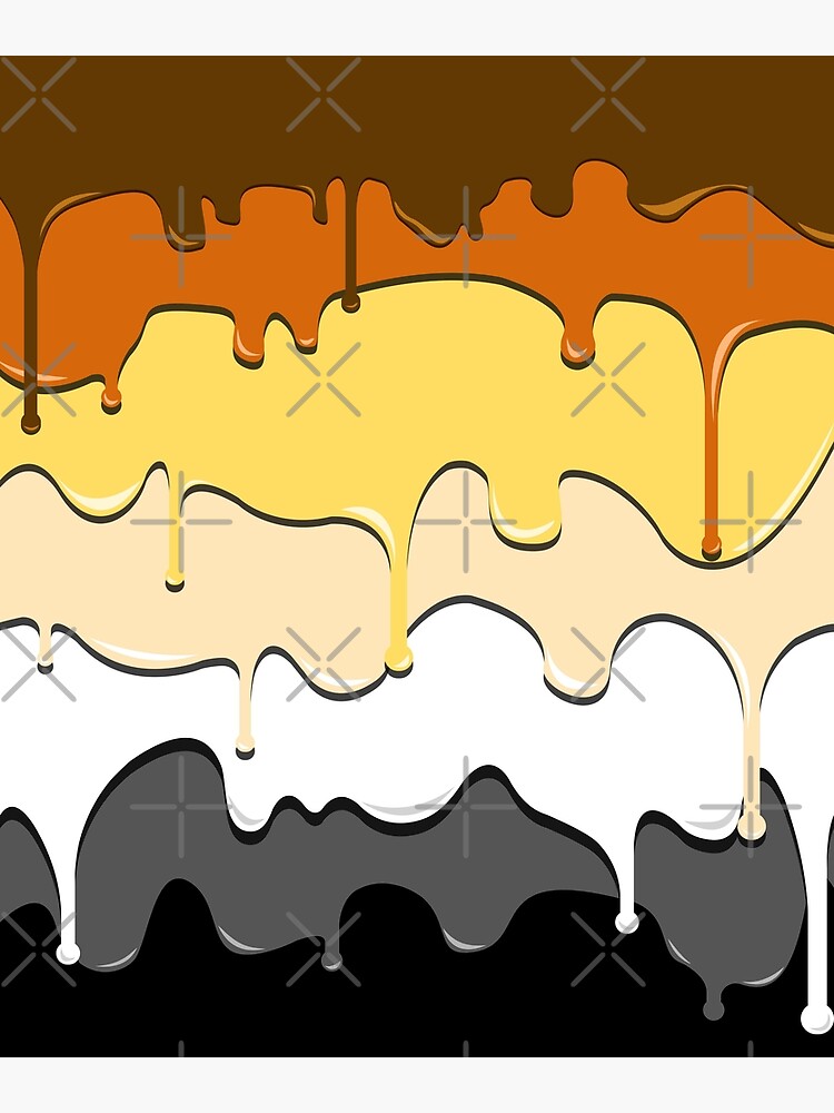"Bear Pride Colors Drip" Poster for Sale by wearbaer | Redbubble