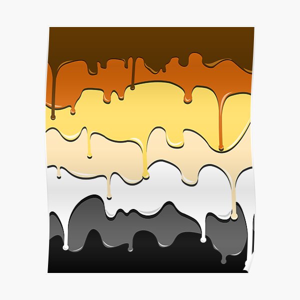 "Bear Pride Colors Drip" Poster for Sale by wearbaer | Redbubble