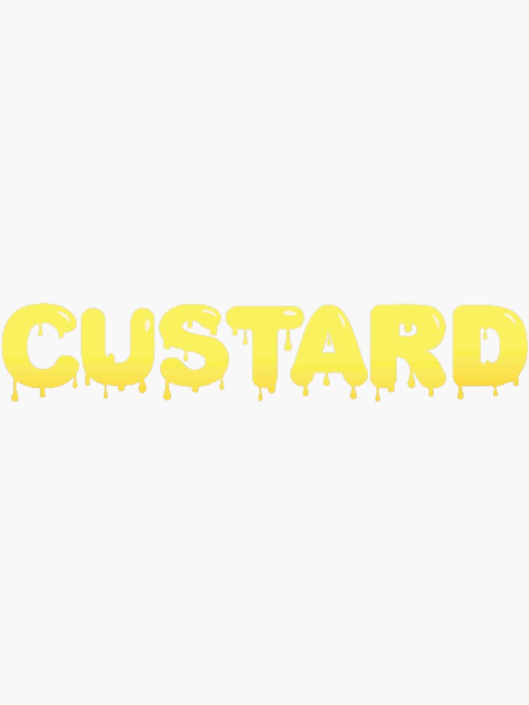 "Custard" Sticker for Sale by CandyCustard | Redbubble