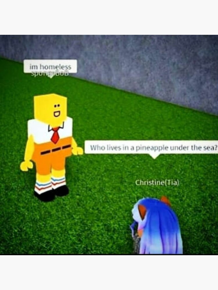 "Who lives in a pineapple under the sea?" Poster for Sale by EliasBNSA ...