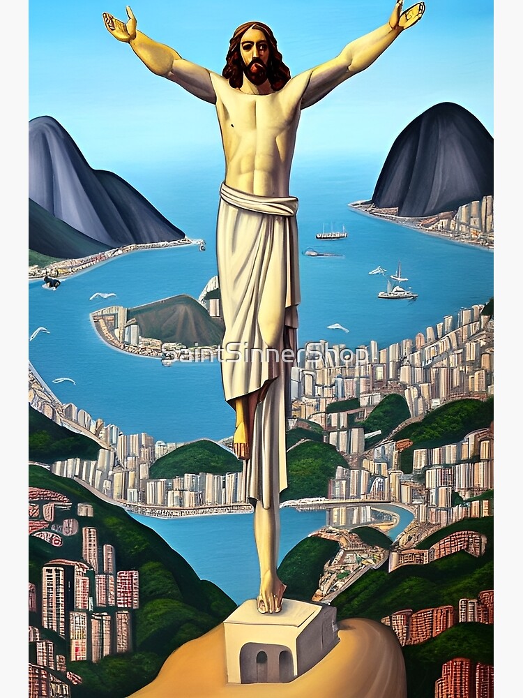 "Original Painting of Corcovado - Mighty Jesus over Rio de Janeiro ...