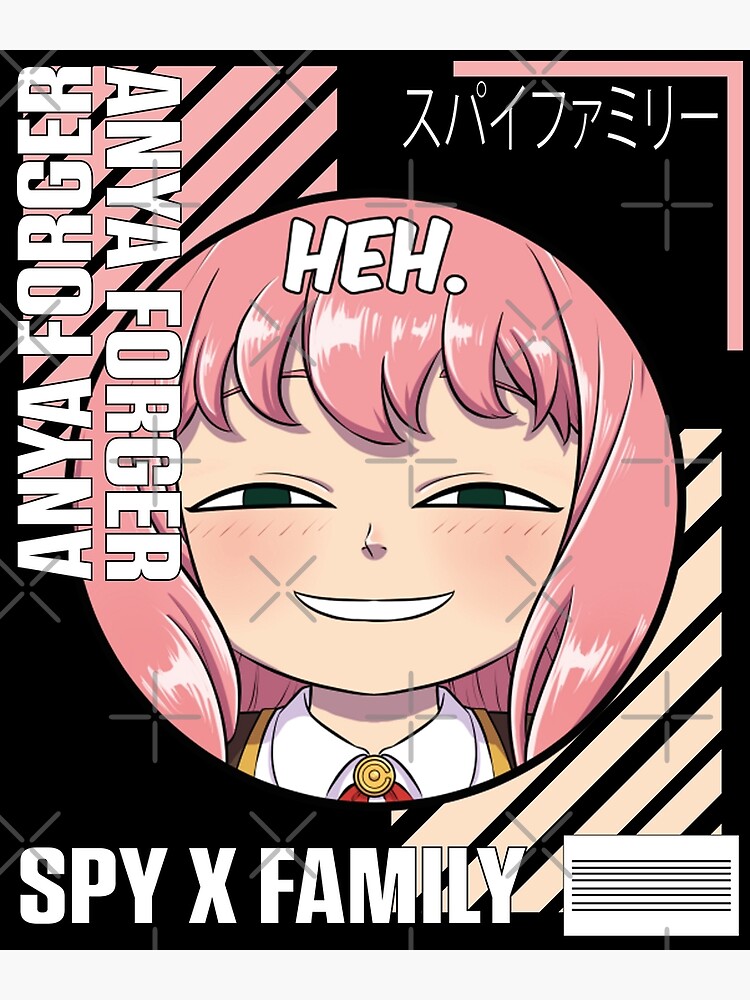 "Heh Anya Forger Face Meme Streetwear Style for Men Women kids family ...