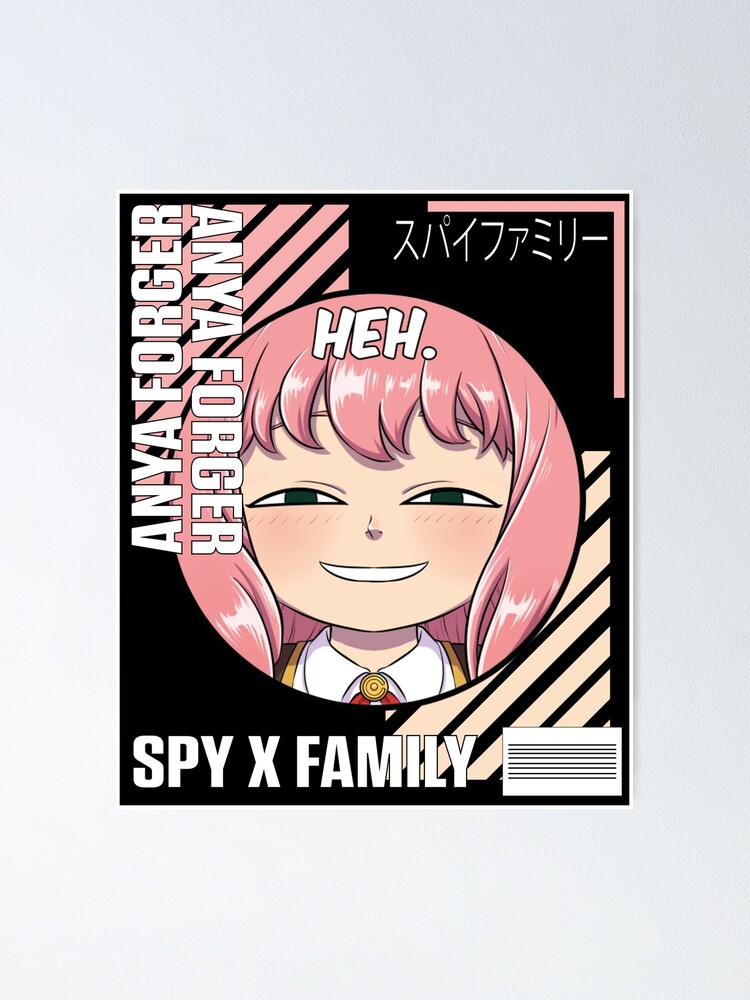 "Heh Anya Forger Face Meme Streetwear Style for Men Women kids family ...