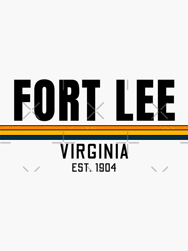Pegatina «Fort Lee en la base del ejército de Virginia» de laurelwig ...