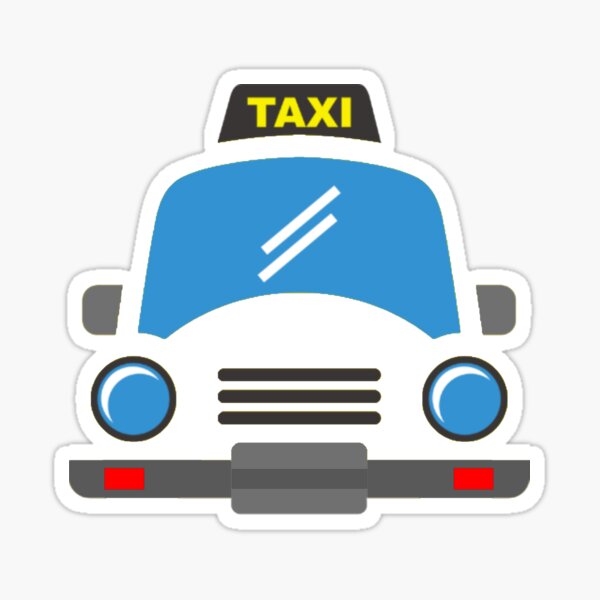 "Taxi Driver Costume Funny Adults and Kids Cab" Sticker for Sale by ...