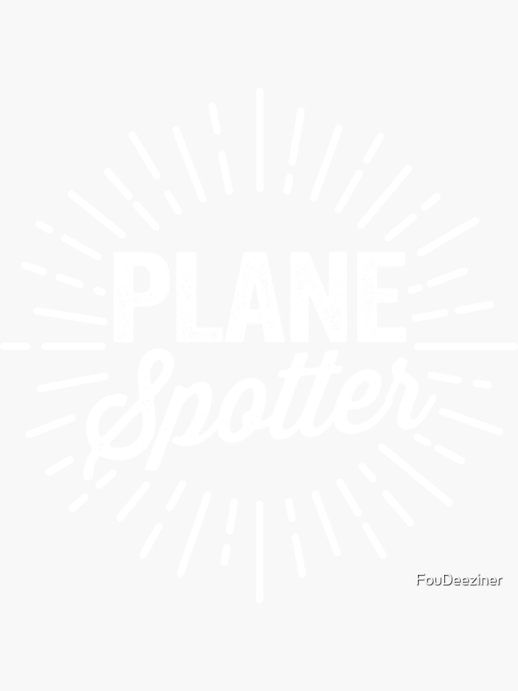 "Plane Spotter Beam - Vintage gift airplane" Sticker for Sale by ...