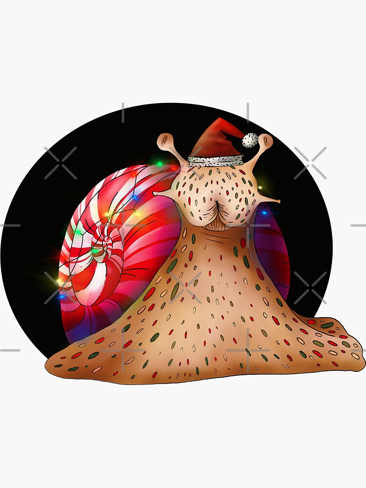 "Larry the cute little garden snail getting ready for Christmas ...