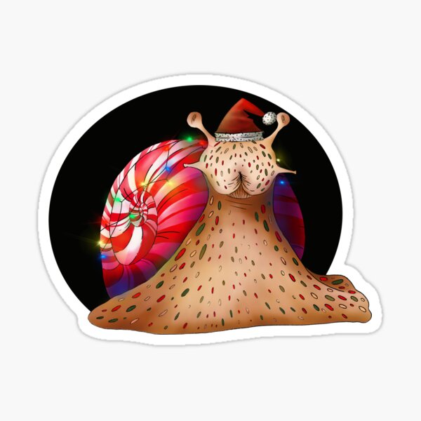 "Larry the cute little garden snail getting ready for Christmas ...