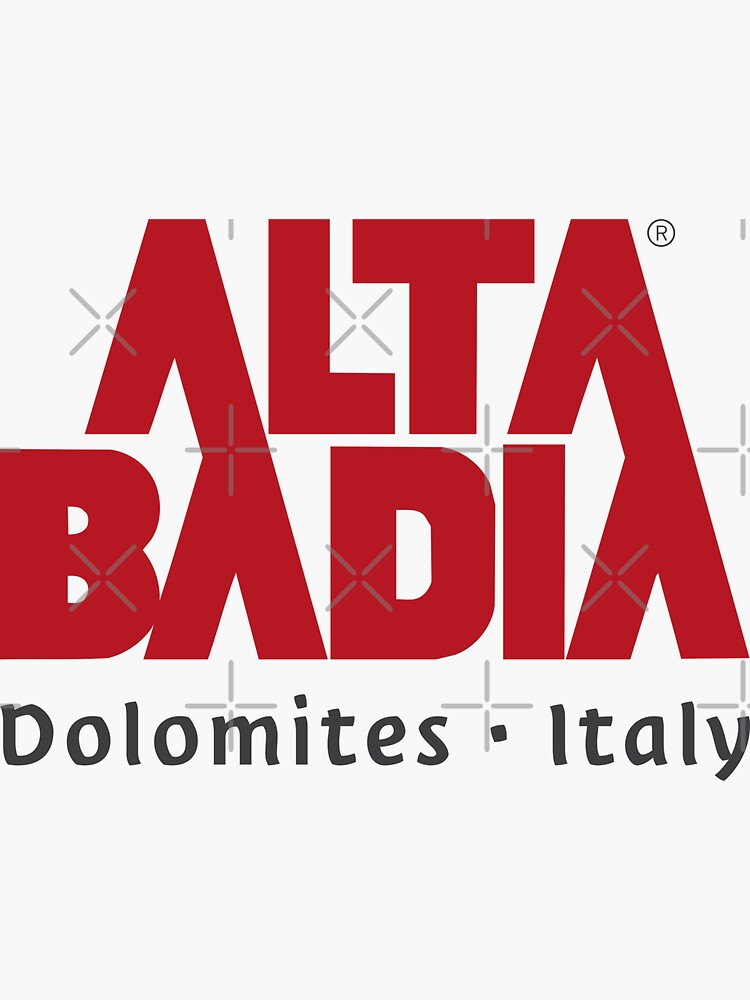 "Alta Badia Dolomites Italy Ski resort Trentino-Alto Adige" Sticker for ...