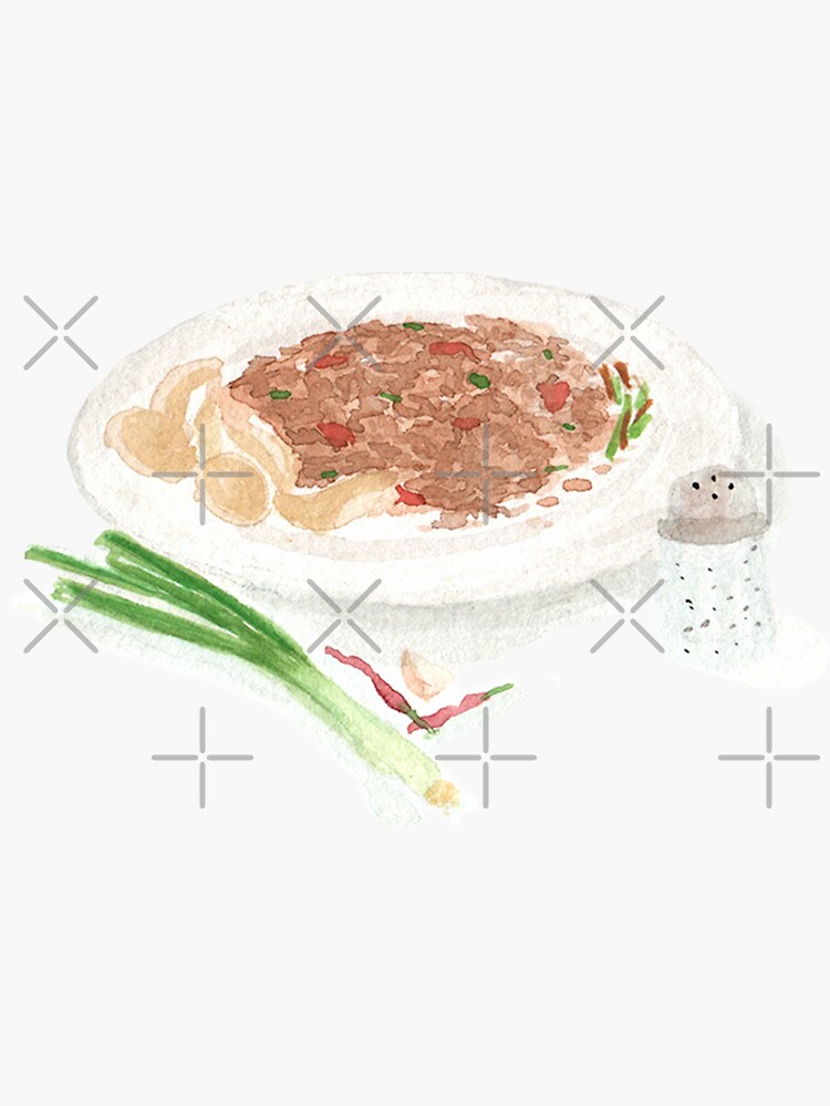 "Fred's Fried Rice" Sticker by geekgo | Redbubble