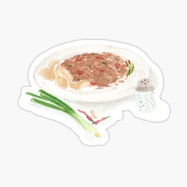 "Fred's Fried Rice" Sticker by geekgo | Redbubble