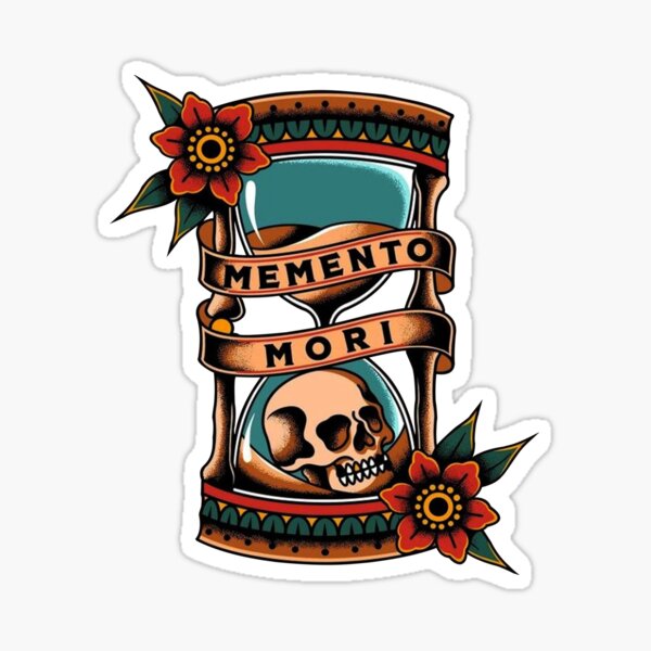 "Memento Mori" Sticker for Sale by TEEVINTAGE | Redbubble
